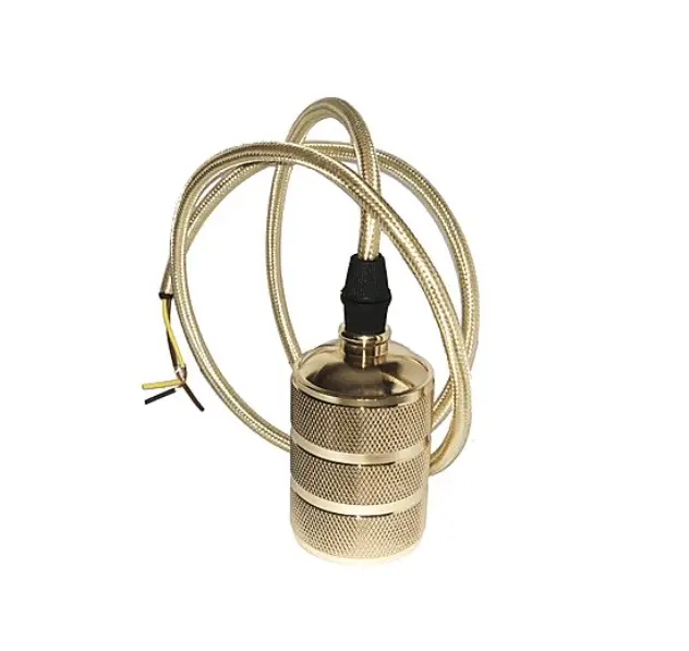 Gold Striped Filament Bulb Holder - Ecobrite LED