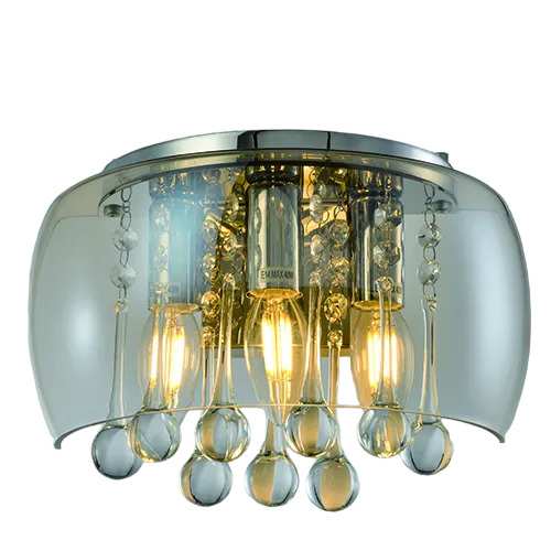 Amber Glass Modern Wall Light - CP22 - Ecobrite LED