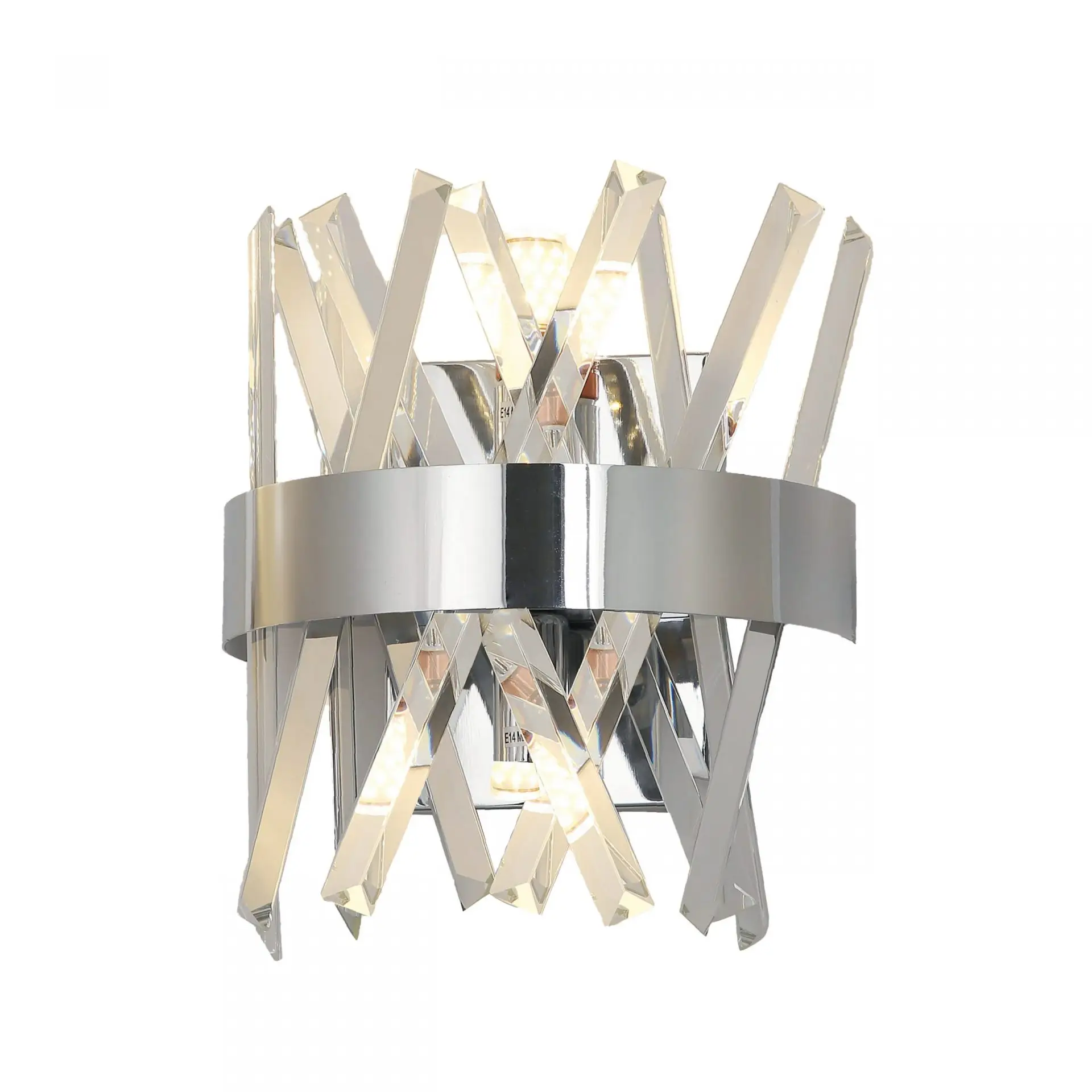 Simplicity Chrome Crystal Wall Light – Modern Shine