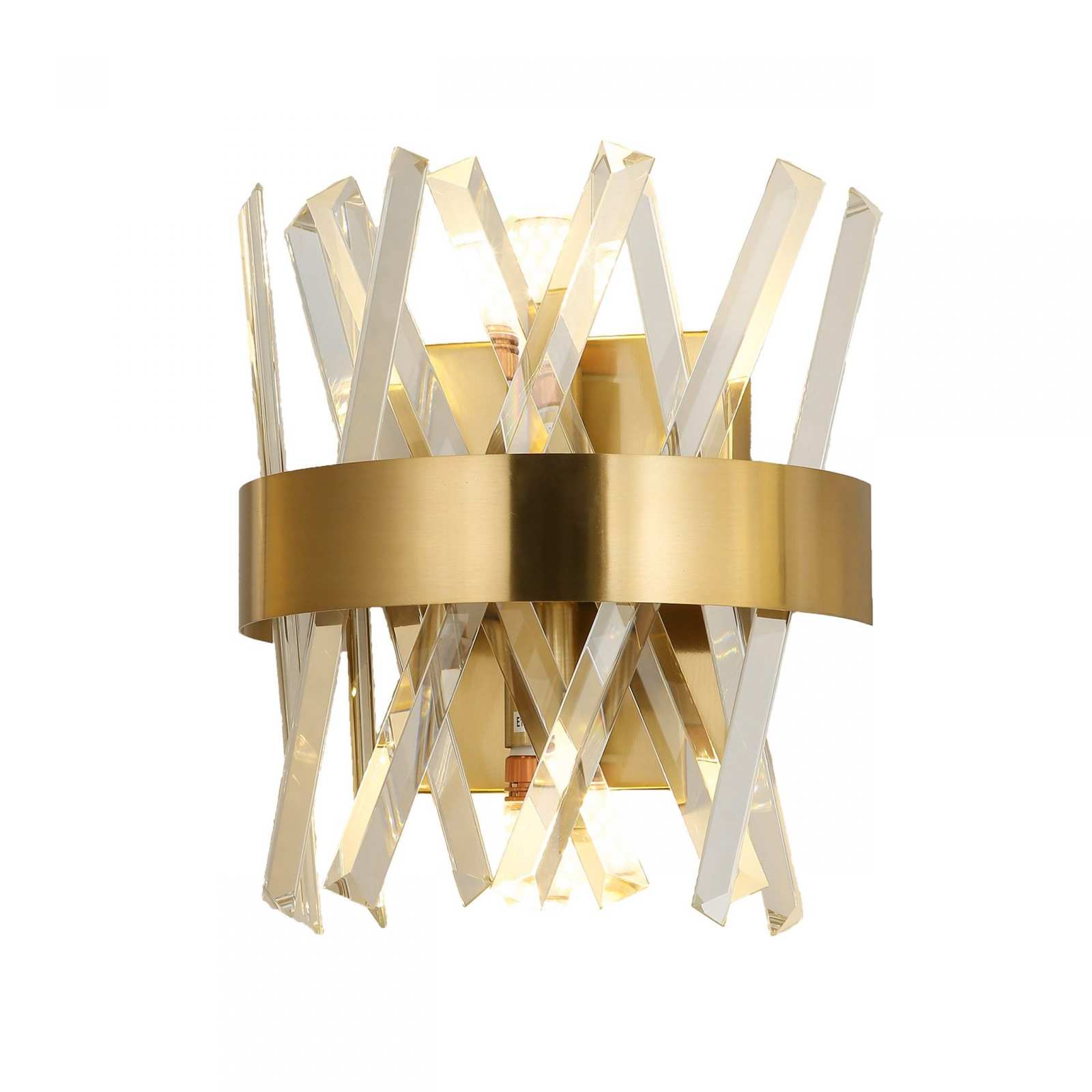 Simplicity Gold Crystal Wall Light - CH208-2G - Ecobrite