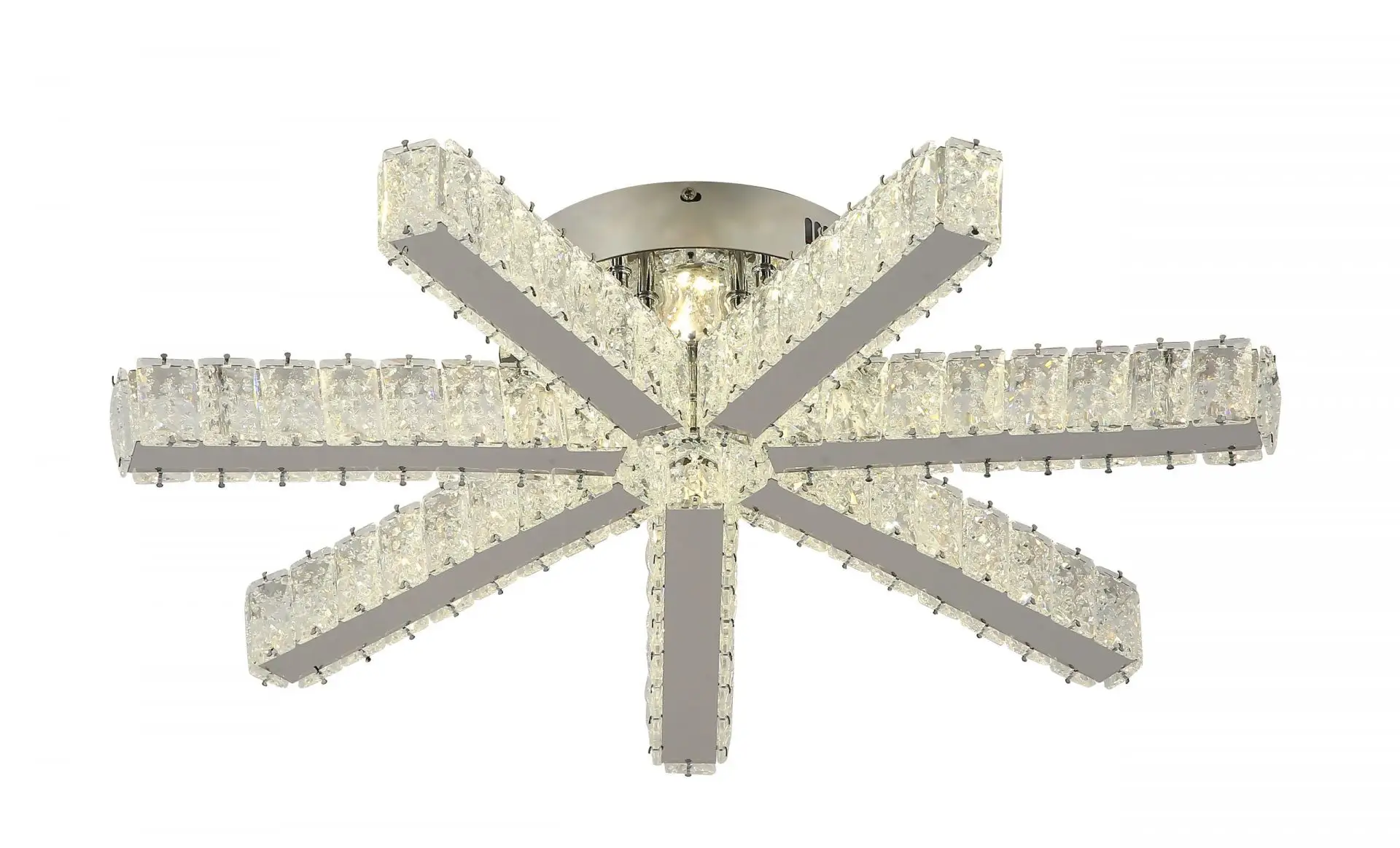 Flush Chrome Ceiling Light – Sleek & Modern Design