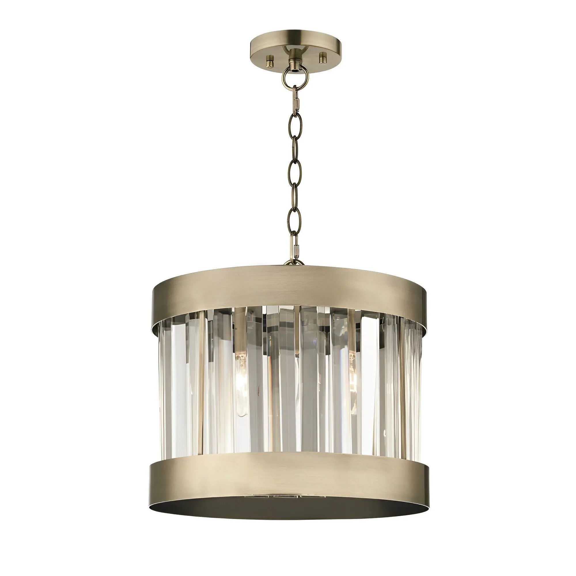 Ceiling Titanium Crystal Chandelier – Sleek Luxury Light
