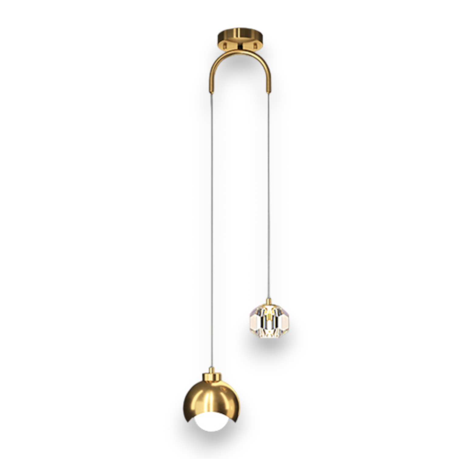 Crystal Ceiling Golden Pendant Light - CP86 - Ecobrite LED