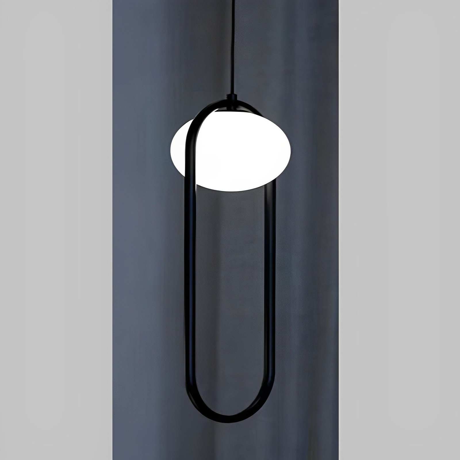 Black Oval and Ball Ceiling Pendant Light CP94 - Ecobrite LED