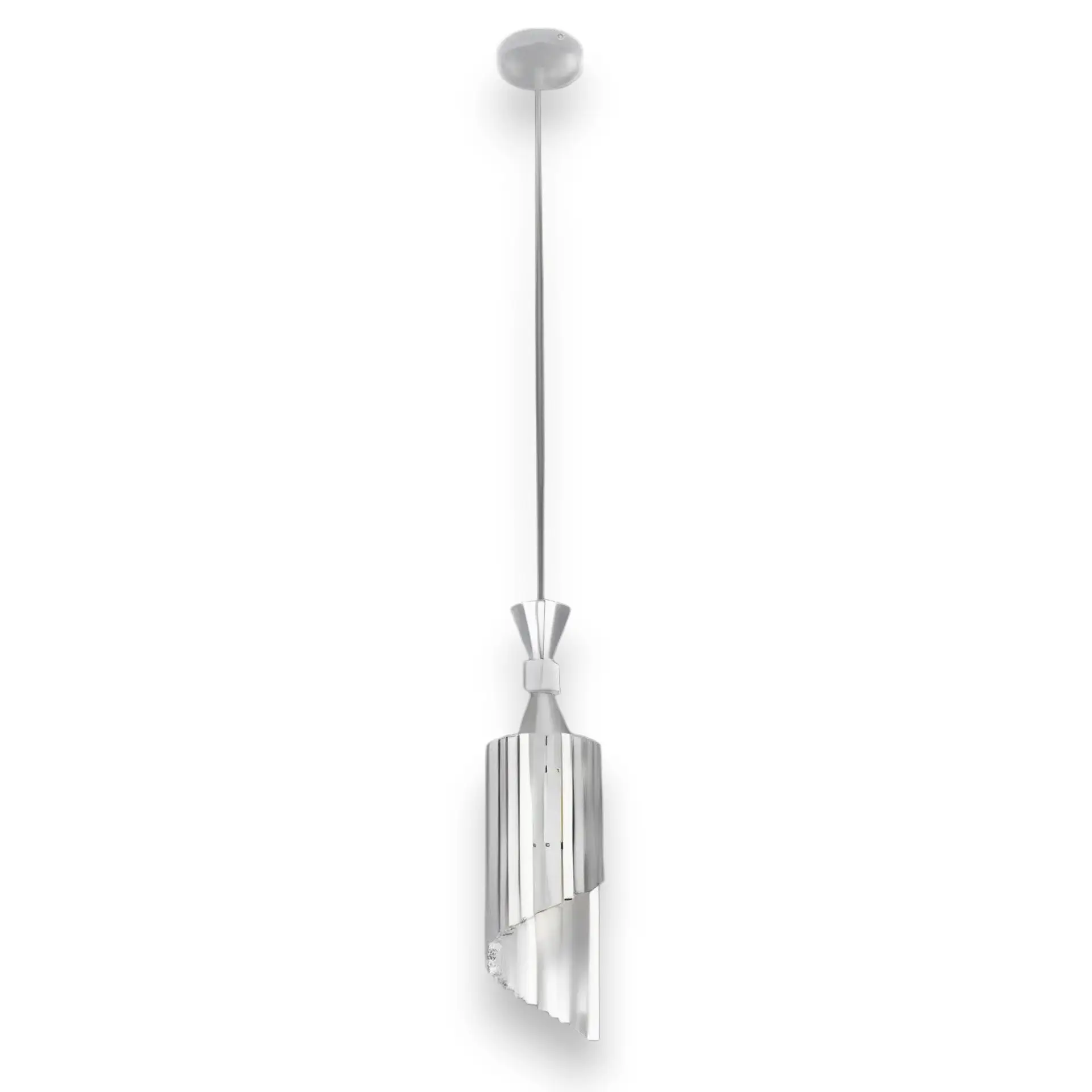 Single Medium Silver Ceiling Pendant Light – Sleek Look
