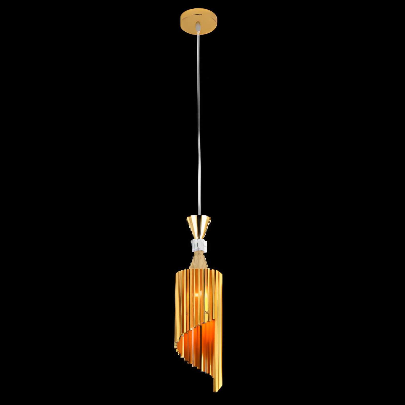 Single Medium Gold Ceiling Pendant Lights CP107 - Ecobrite LED