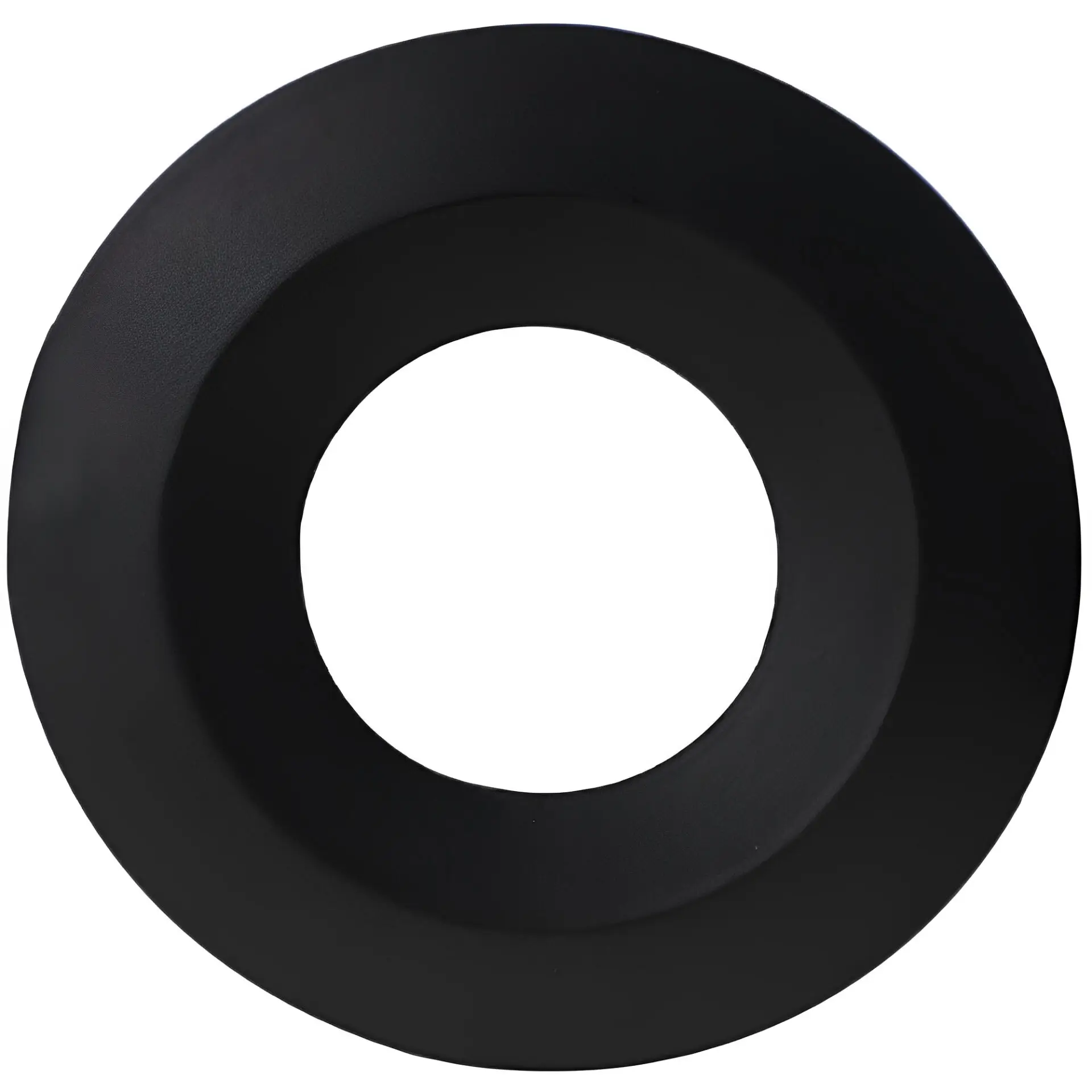 Black Round Bezel – Sleek Modern Lighting Frame