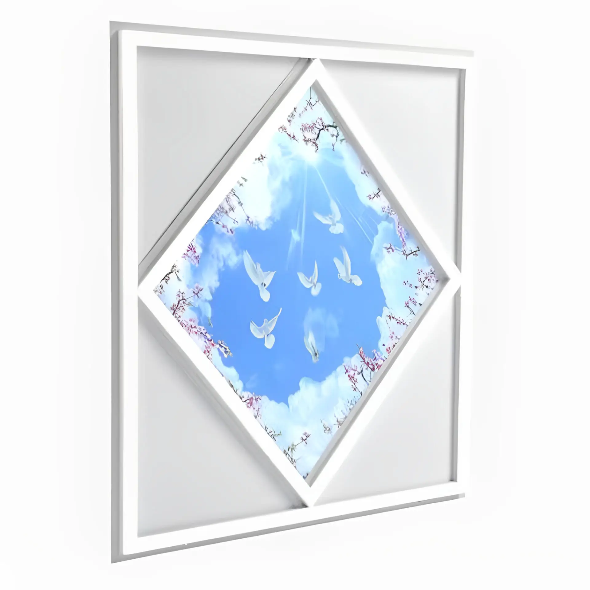 Diamond Bird & Sky LED Panel Light – Artistic & Bright