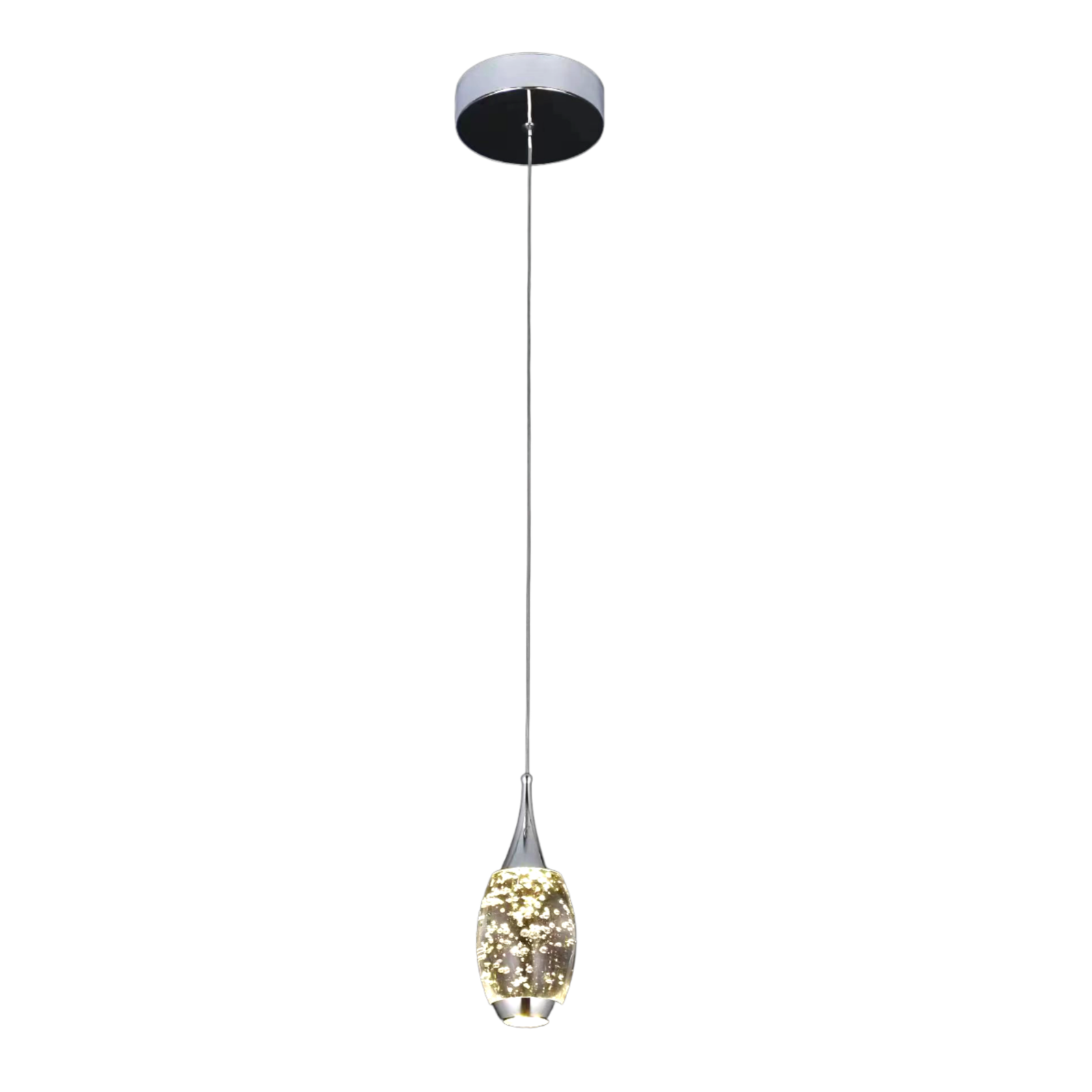 Teardrop Crystal Bubble LED Pendant Light - CH205-1C - Ecobrite | UK's ...