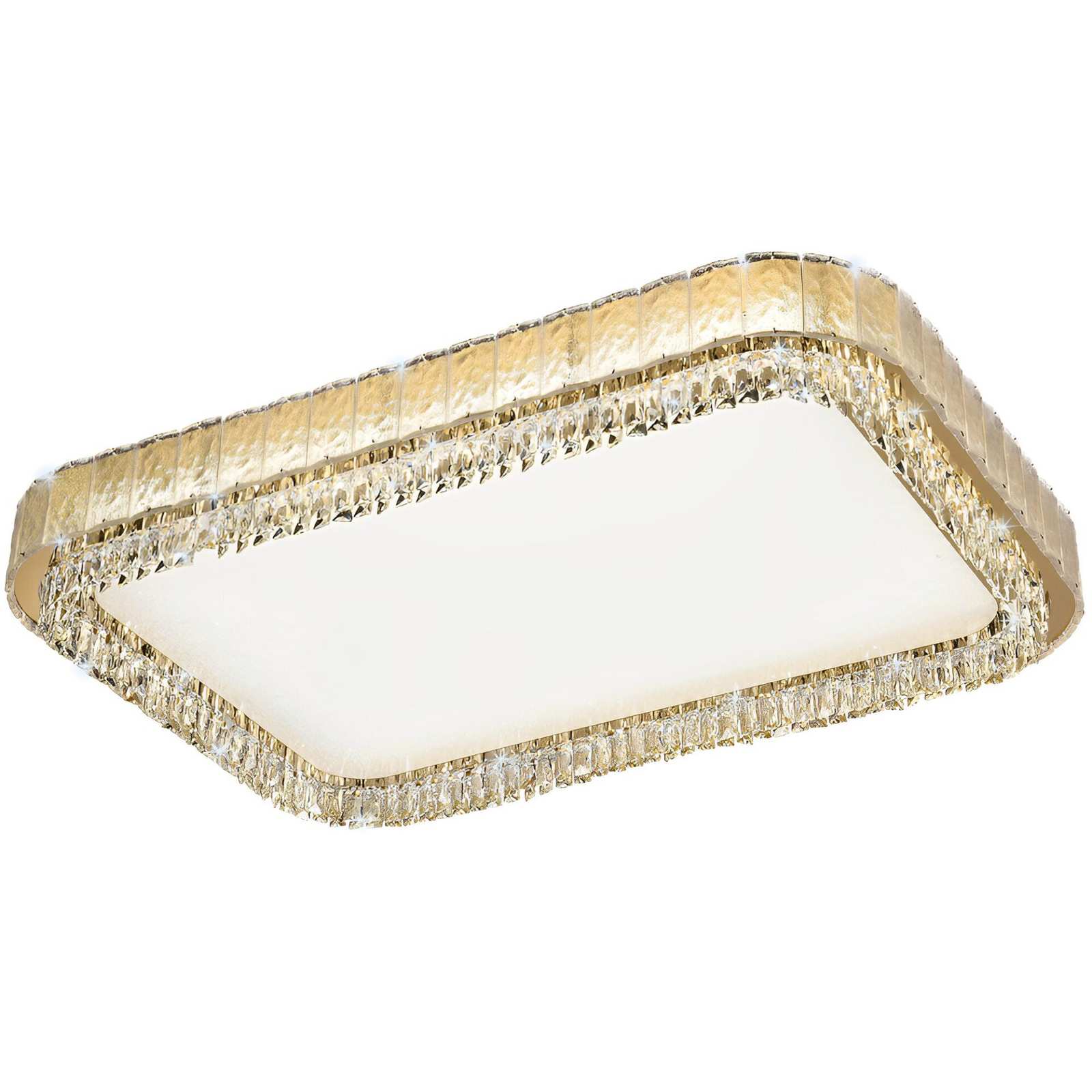 Luxury Rectangle Crystal Ceiling Chandelier